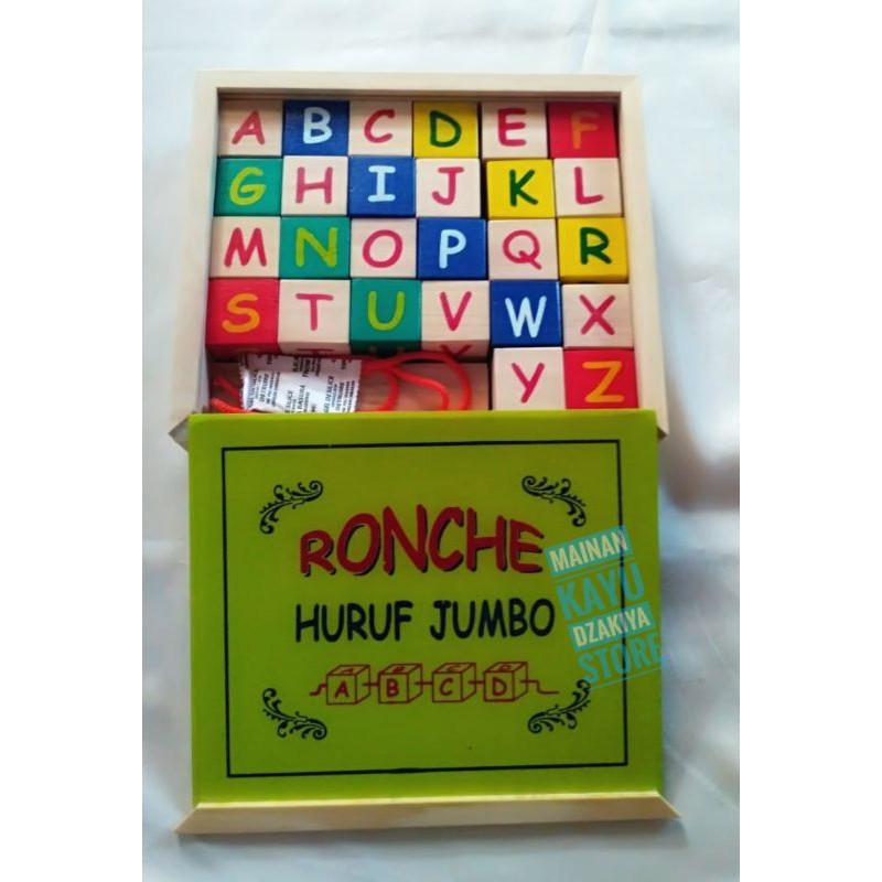 Jual MAINAN KAYU MERONCE MENGENAL HURUF | Shopee Indonesia