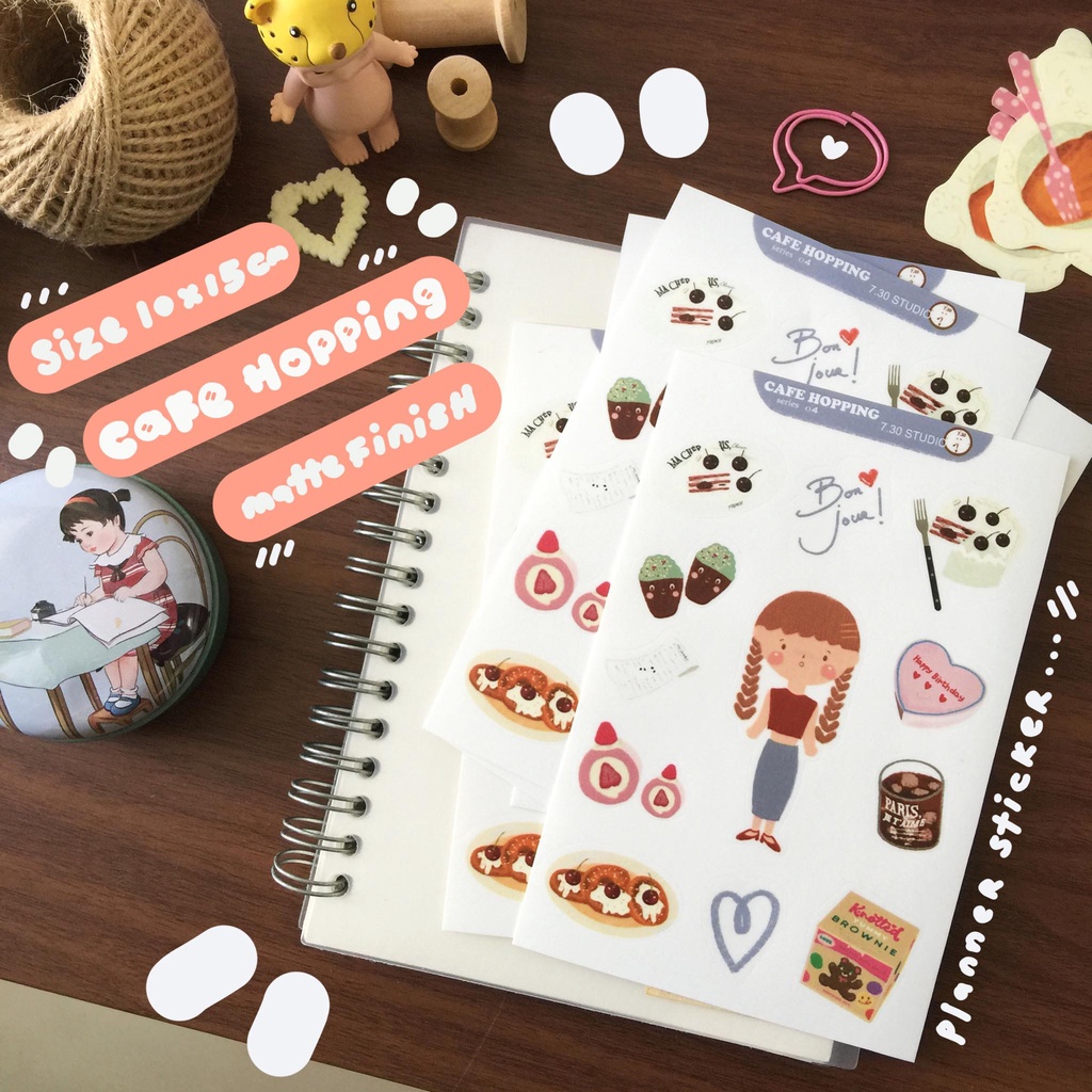Jual Cafe Hopping Sticker - Series 04 Planner sticker | Shopee Indonesia