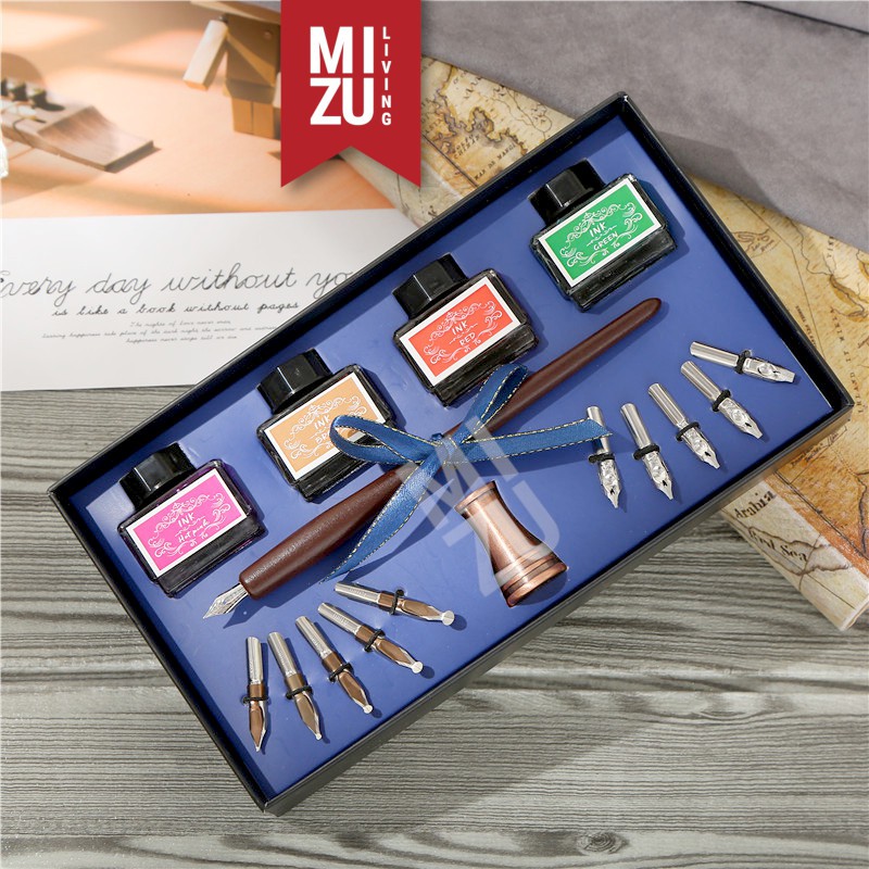 Jual BlossoomStore - MIZU BLACKLETTER Calligraphy Set Kaligrafi 1 Pen ...