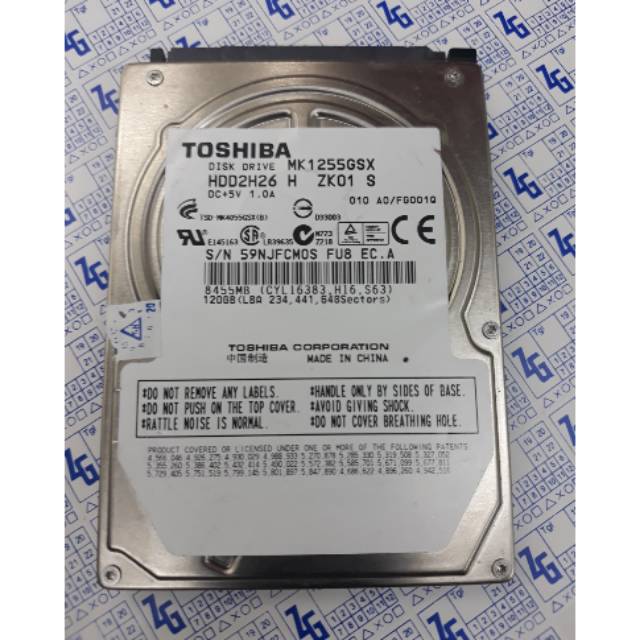 Jual Hdd internal PS 3 120gb / hardisk Laptop 120gb ( Sata 2.5in ...