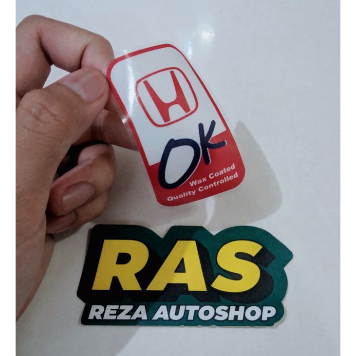 Jual stiker sticker decal mirro honda ok wax coated | Shopee Indonesia