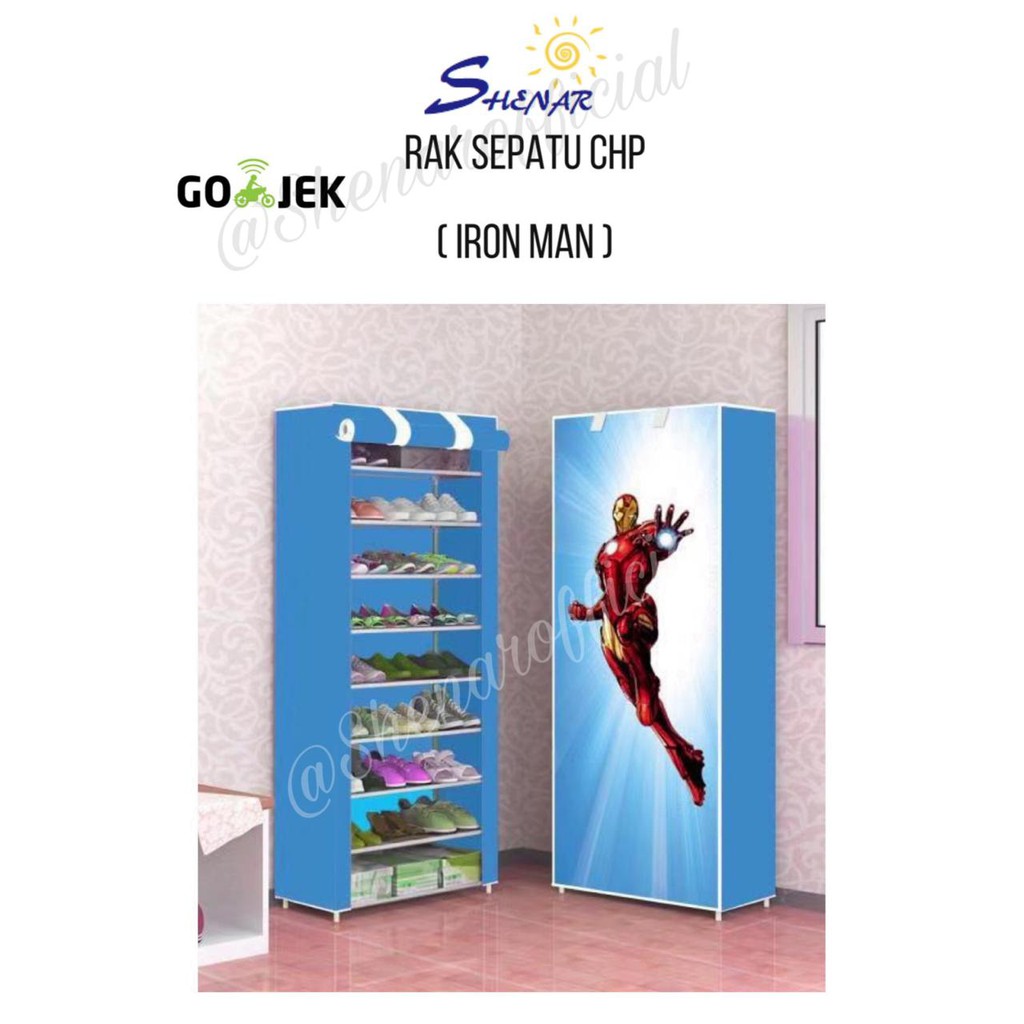Jual RAK SEPATU/ RAK RAKIT/10 SUSUN MOTIF TERBARU (RS 10 CHP),SHENAR ...
