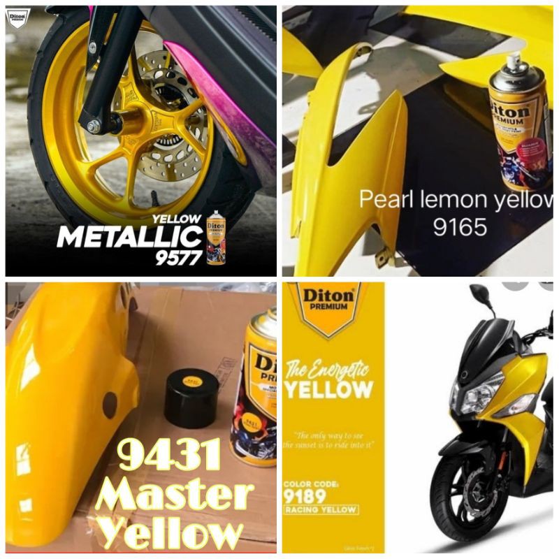 Jual DITON PREMIUM KUNING/YELLOW PEARL LEMON- METALLIC -MASTER -TIGER ...