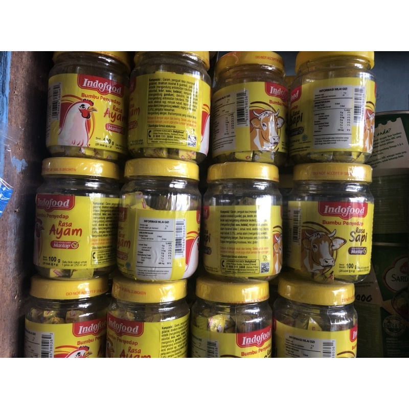 Jual Indofood Maggie Blok Penyedap Rasa Ayam/Sapi (25bok x 4gr | Shopee ...