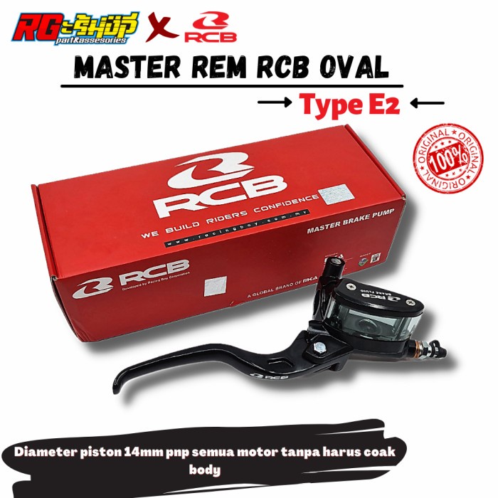 Jual master rem kanan RCB racing boy oval E2 Vario 125 150 aerox nmax PCX RA27 | Shopee Indonesia