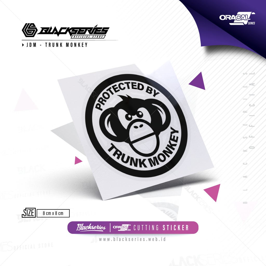 Jual Stiker JDM Trunk Monkey | Cutting Sticker JDM Trunk Monkey ...