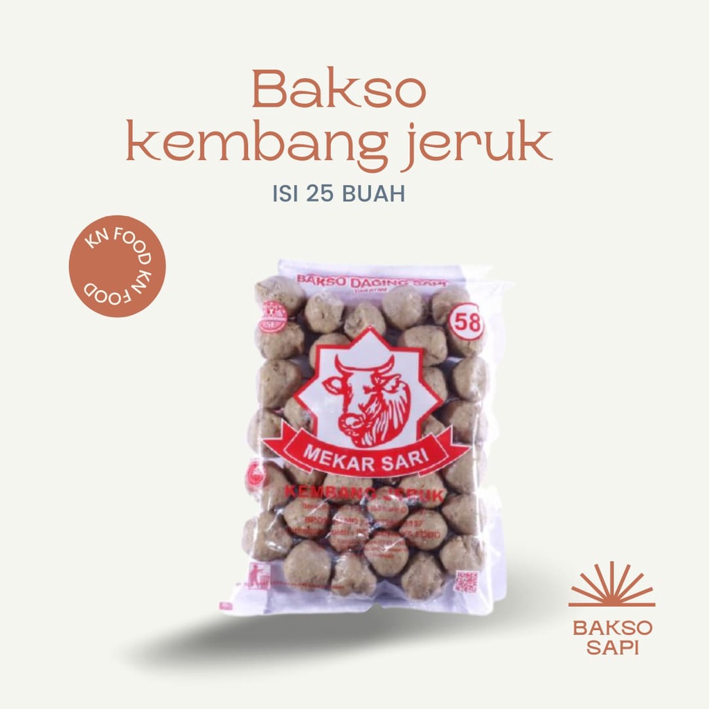 Jual Bakso Mix Sapi dan Ayam KEMBANG JERUK Isi 25 Pcs | Shopee Indonesia