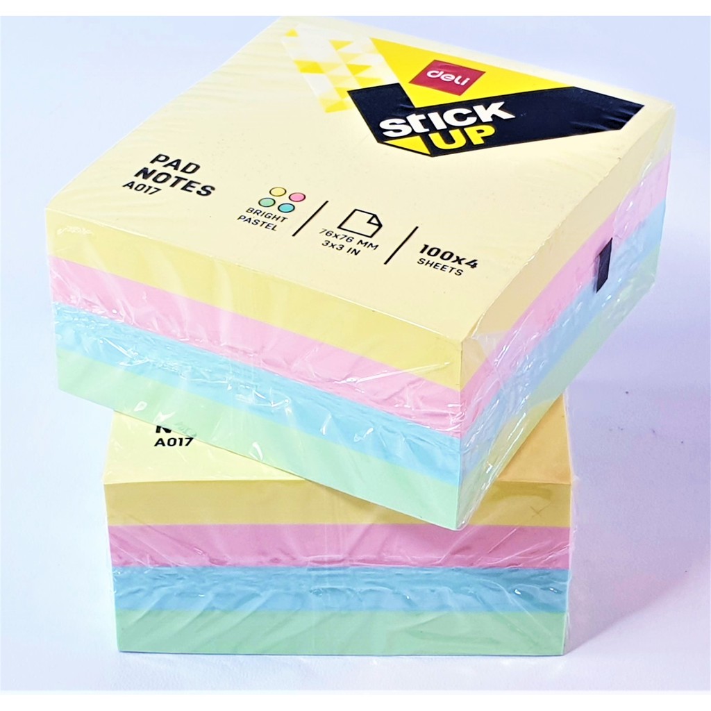 Jual STICKY NOTES MEMOPAD PASTEL MEMO TUMPUK STICK NOTES TUMPUK 76X76 ...