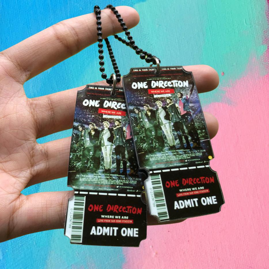 Jual One Direction Ticket Keychain | Shopee Indonesia