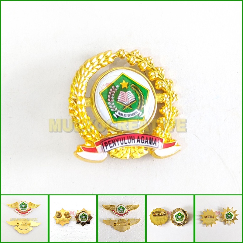 Jual Pin Logo Kemenag Penyuluh Agama Pin Bros Kementerian Agama ...