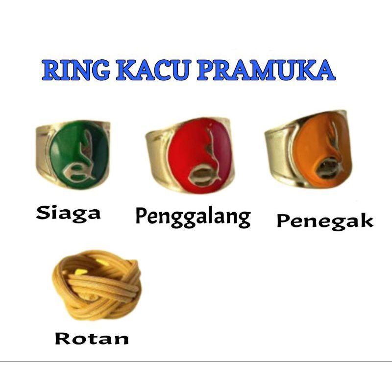 Jual ring kaleng ring rotan untuk dasi Pramuka sekolah | Shopee Indonesia