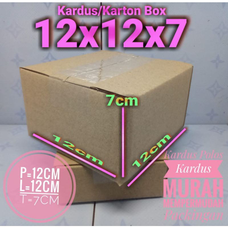 Jual kardus kecil uk 12x12x7 kardus polo kardus mini | Shopee Indonesia