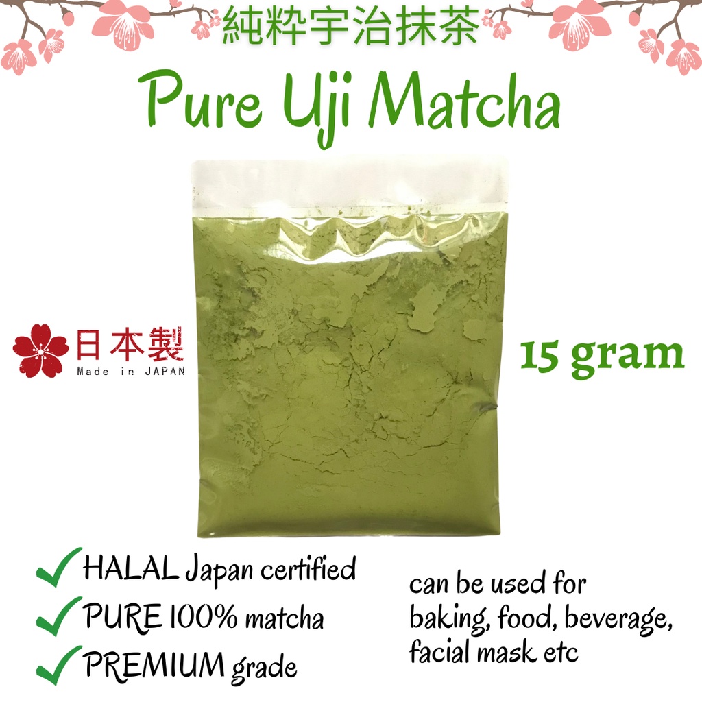 Jual Matcha Green Tea Powder Pure Uji Matcha Premium Import Jepang 15 ...