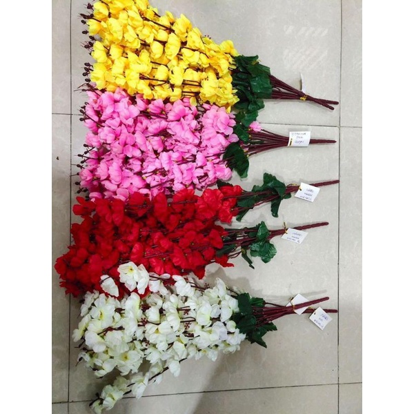 Jual Bunga Sakura Tangkai 7 Cabang Tinggi 55cm Sakura Artificial ...