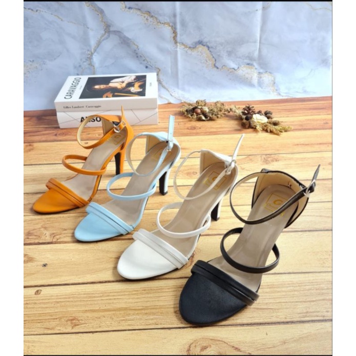 Jual Sendal Sandal Hak Tinggi High Heels hak tahu hils tali wanita ...