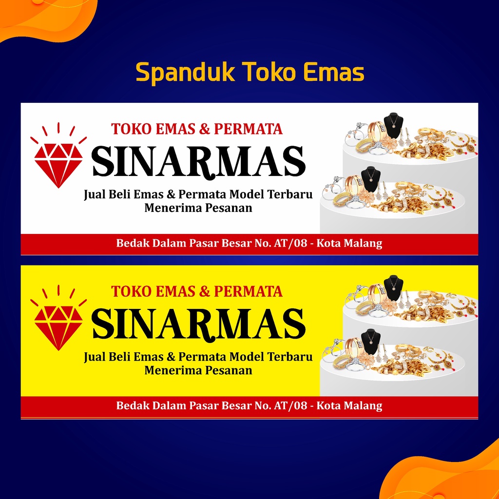 Jual SPANDUK BANNER TOKO EMAS | Shopee Indonesia