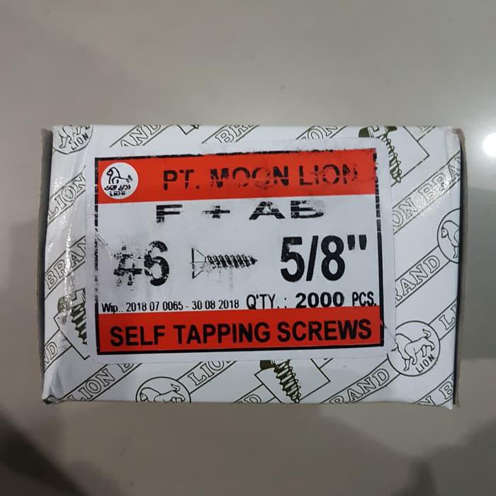 Jual (2000 PCS) #6 x 5/8 " inch MOON LION Screw Sekrup Skrup Kayu / 1 ...