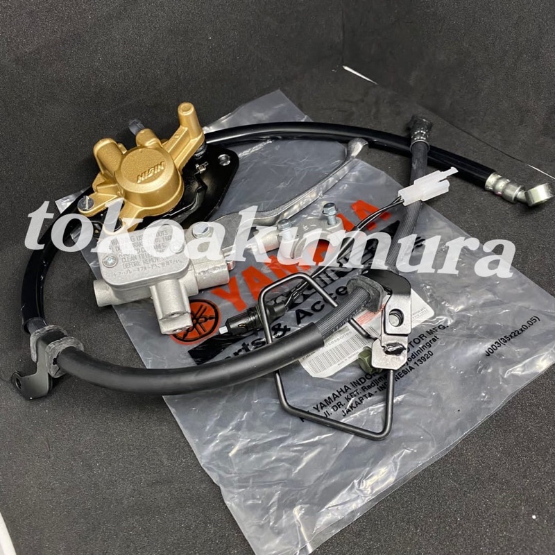 Jual Master rem Assy Depan + selang rem + Kaliper cakram Depan Yamaha Mio New/Mx/Mio soul karbu ...