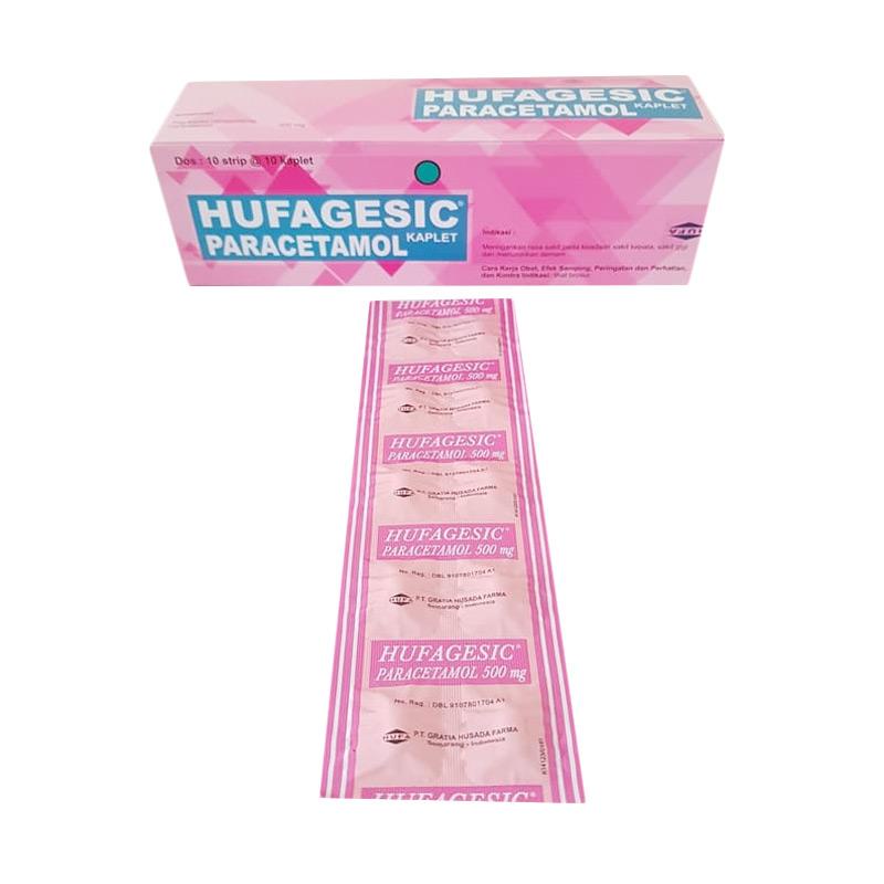 Jual Hufagesic Paracetamol Tablet - Obat Penurun Panas Demam Nyeri [Box ...