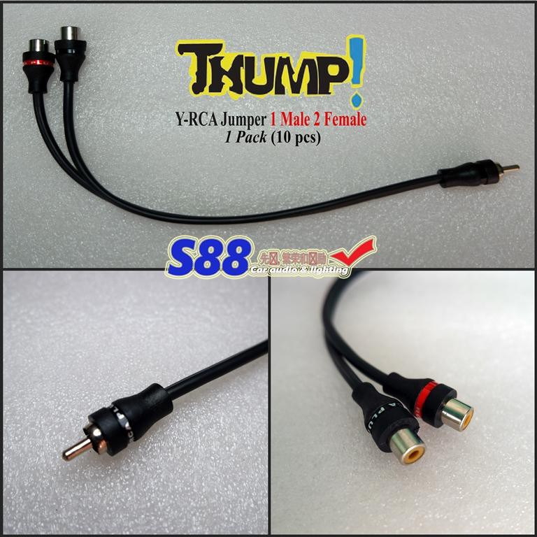 Jual Kabel Y-RCA Jumper Thump 1 Pack ( 10 Pcs ) | Shopee Indonesia