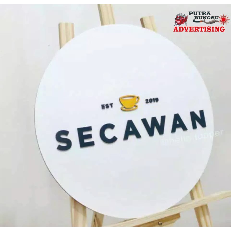 Jual Papan Nama Toko / Logo Sign Kayu / Signage kayu / Sign Bazzar Kayu ...