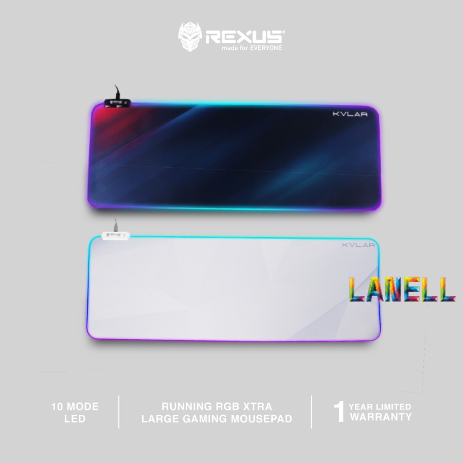 Jual Rexus Mousepad Gaming RGB Kvlar TR2 Speed Edition XL | Shopee ...