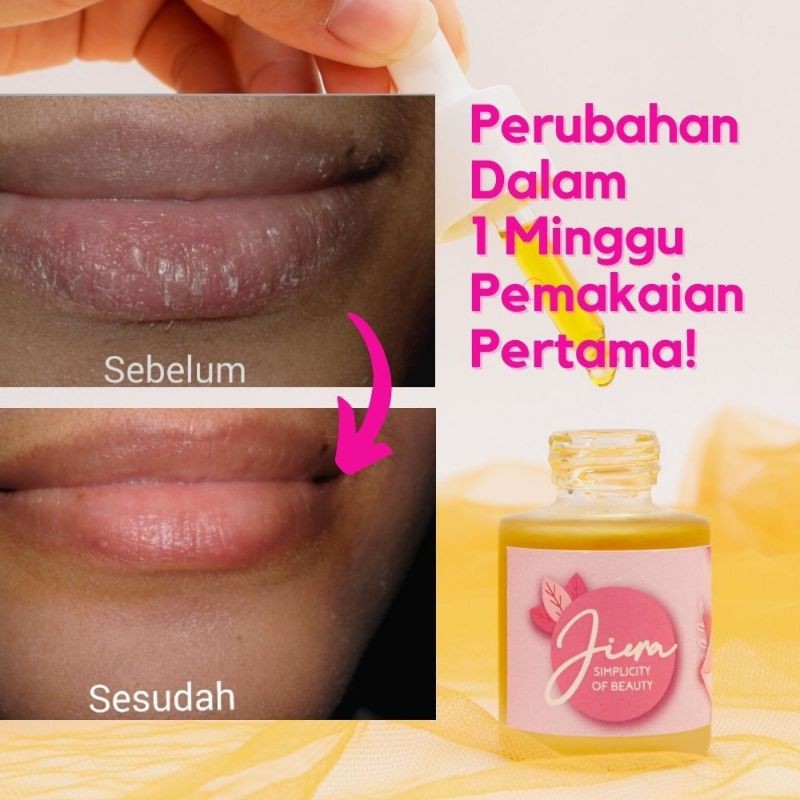 Jual JIERA LIP SERUM NATURAL Pinkies Pelembab Pencerah Pemerah Bibir ...