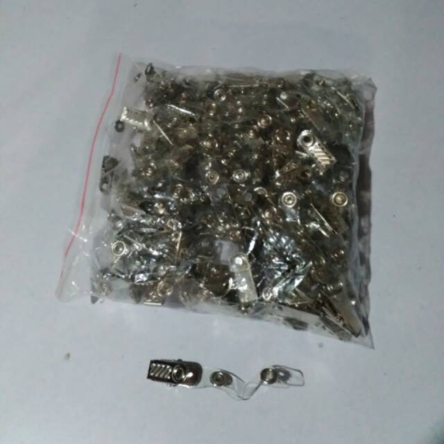 Jual Jepit id card besi isi 100 | Shopee Indonesia