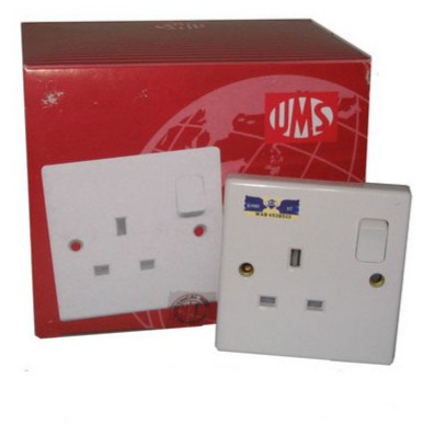 Jual power socket 13A colokan a/c stop kontak plug lubang 3 colokan ...