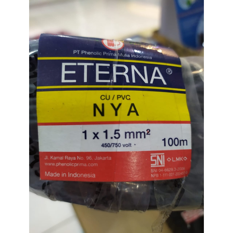 Jual KABEL ROL ETERNA NYA 1X 1,5MM 100M | Shopee Indonesia