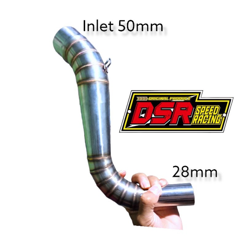 Jual Leter S Pipa Sambungan Leher Knalpot Cobra inlet 50 Matic | Shopee ...