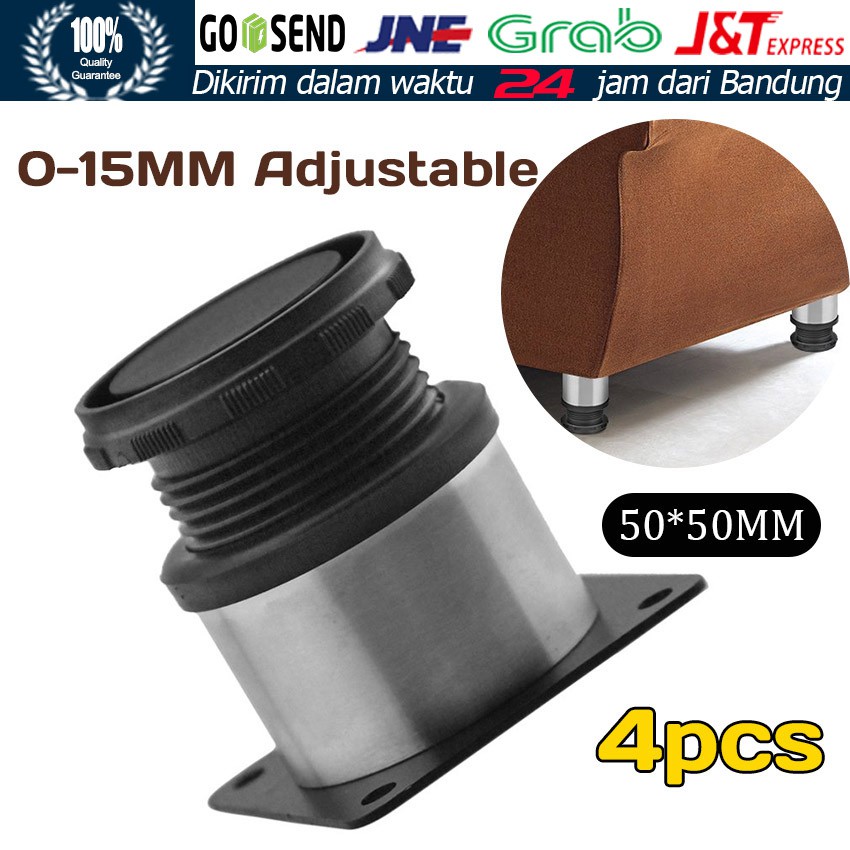 Jual 4PCS Adjuster Stainless Steel Kaki Alas Stabil Meja Kursi Bangku ...