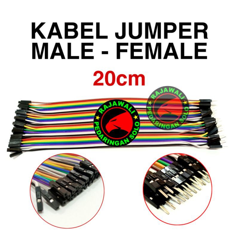 Jual KABEL JUMPER DUPONT MALE - FEMALE ARDUINO ROBOTIC | Shopee Indonesia