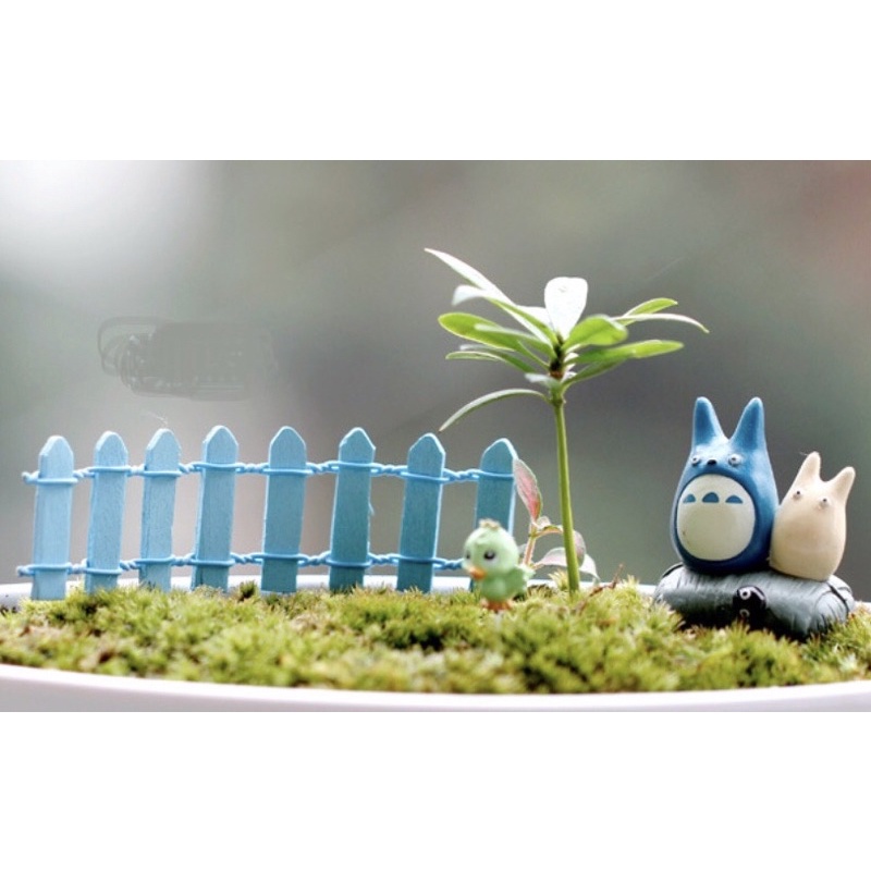 Jual miniatur pagar kayu warna warni utk terrarium, diorama, maket, art ...