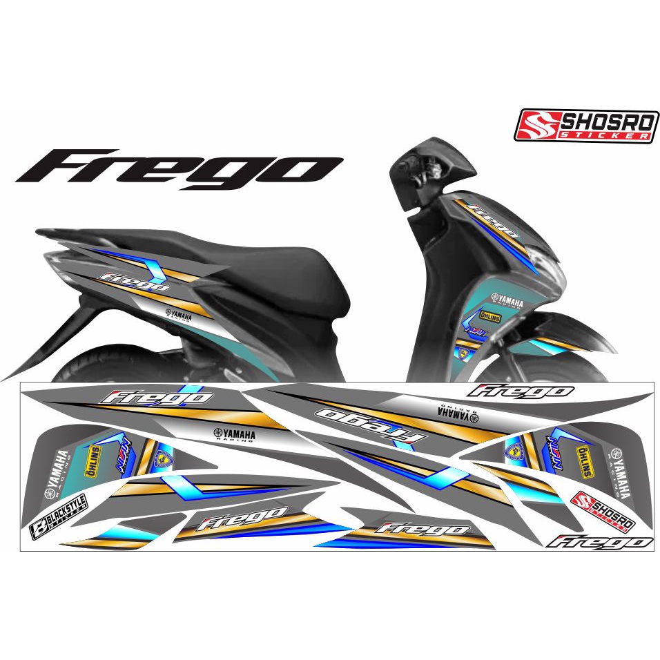 Jual STIKER MOTIF LIS CUSTOM / COD STICKER VARIASI MOTOR YAMAHA FREEGO ...