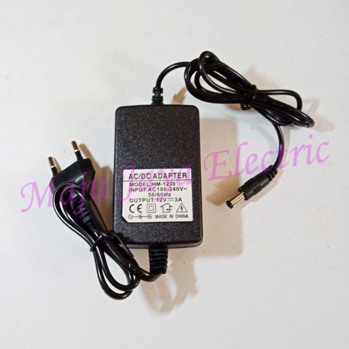 Jual Power Adapter AC/DC 12 Volt 3 Ampere 12V 3A Adaptor Kamera CCTV ...