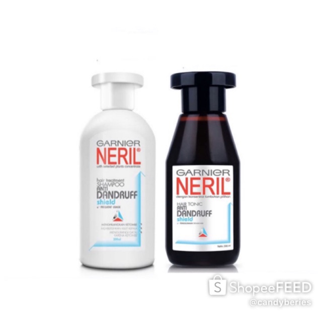 Jual Garnier Neril Anti Dandruff Shampoo & Hair Tonic 200ml | Shopee ...