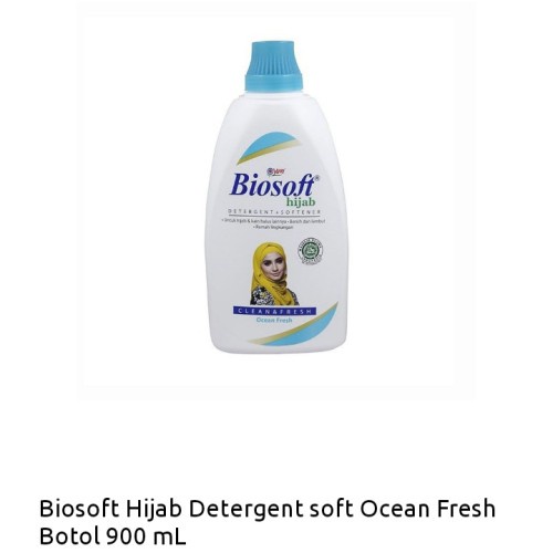 Jual Biosoft Hijab Detergent Ocean Fresh Botol 900 Ml | Shopee Indonesia