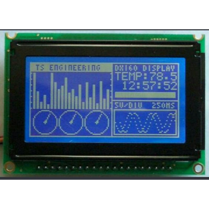 Jual Lcd 12864 128x64 128 X 64 Graphic Blue White St7920 Shopee Indonesia
