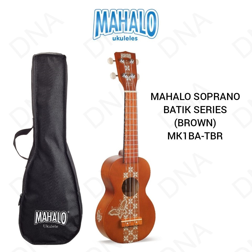 Jual Ukulele Soprano + Bag MAHALO Kahiko PLUS (Batik) MK1BA-TBR ...