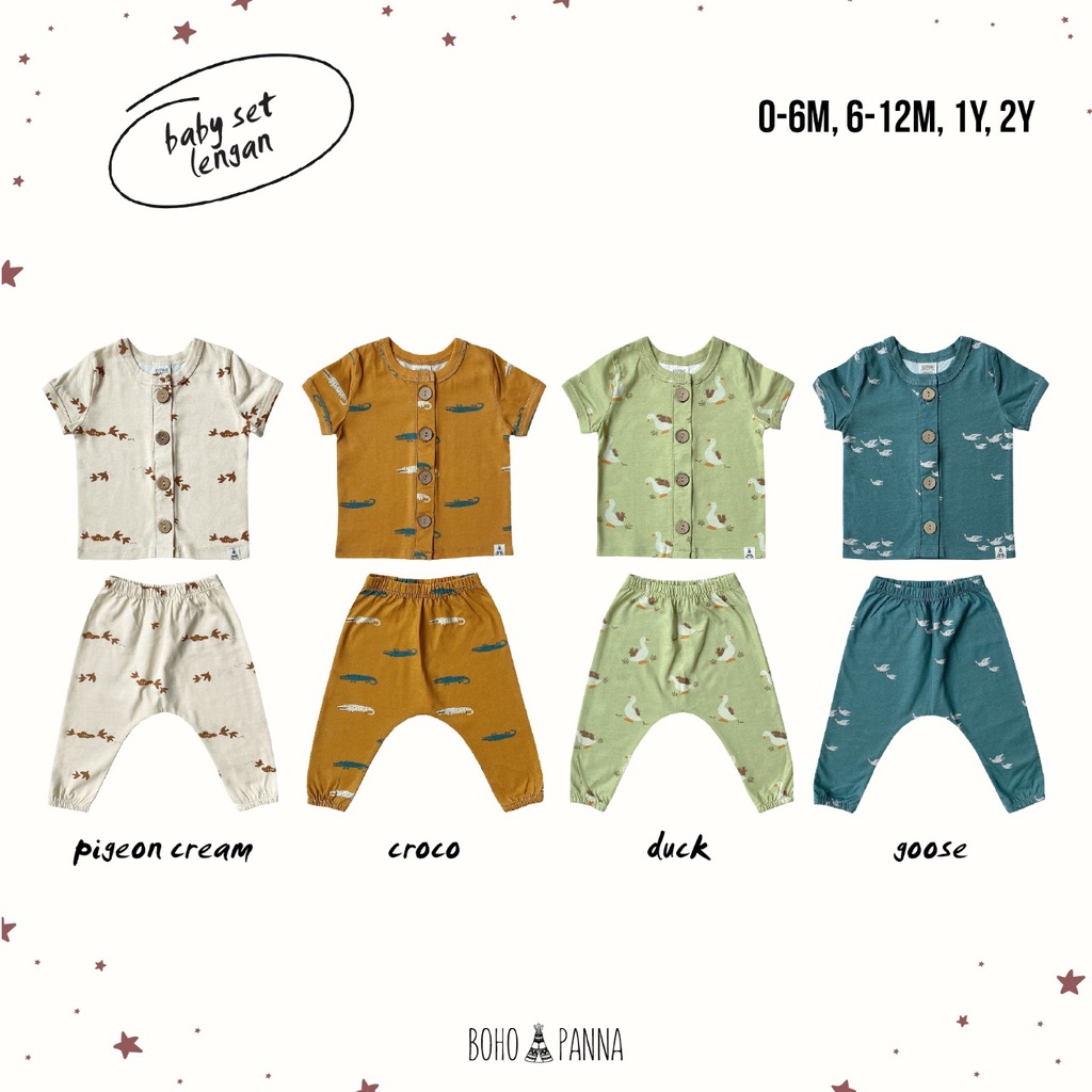 Jual BOHOPANNA - BABY SET LENGAN - Setelan Bayi Print | Shopee Indonesia