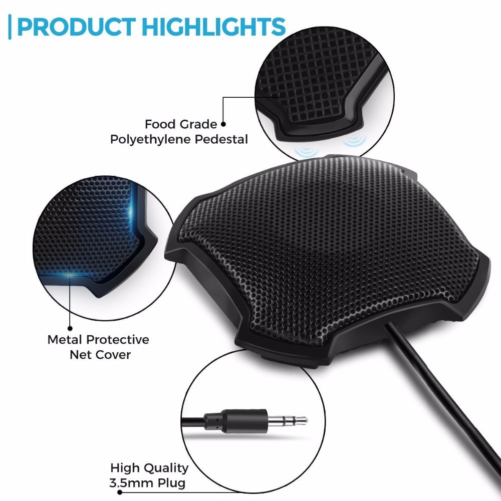 Jual Microphone Video Call Table Conference Zoom Meeting 360 Degree ...