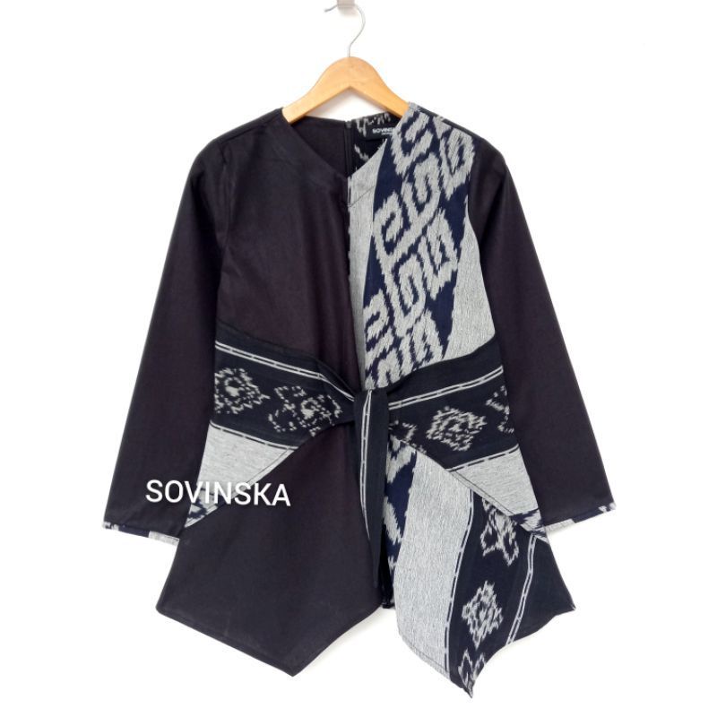 Jual Blus tenun 238 atasan Batik Kombinasi batik modern baju wanita baju kerja Baju acara ...