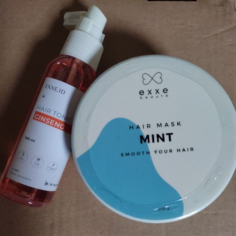 Jual Hair Mask + Hair Tonic exxe Masih Baru & segel | Shopee Indonesia