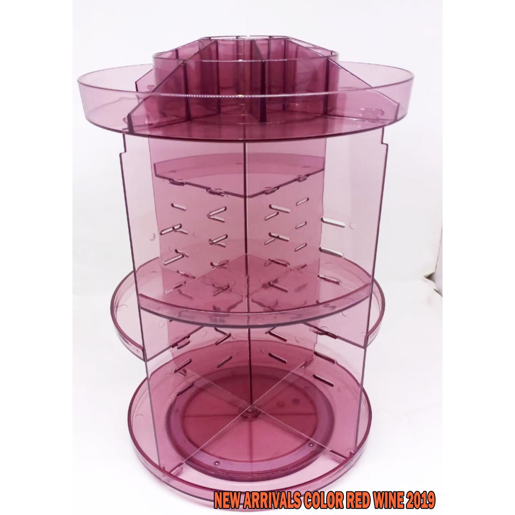Jual Rak Organizer Kosmetik / Makeup putar 360Derajat (Cek Video) Best ...
