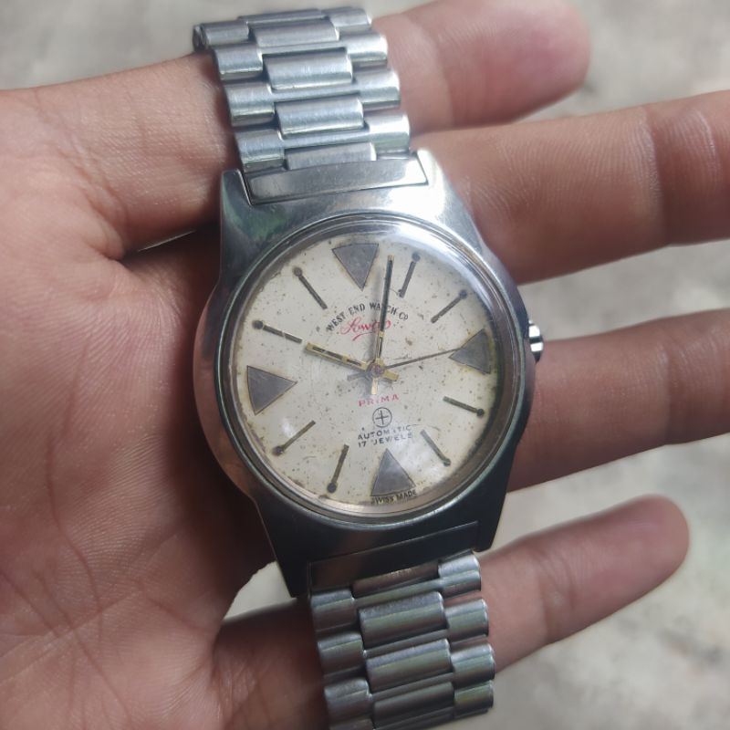 Jual jam tangan vintage jadul West End Watch Co Sowar mesin bulova ...