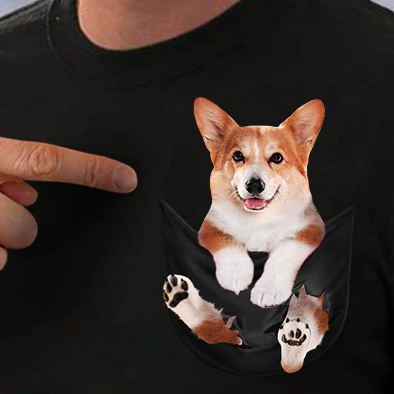 Jual KAOS MODEL SABLON SAKU POODLE , CORGI -CORGI,CORGIE PUPPIES, DOGO ...