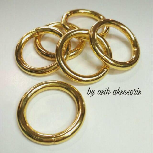 Jual Ring bulat 2,5cm ( RB 25/5 Mas ) | Shopee Indonesia