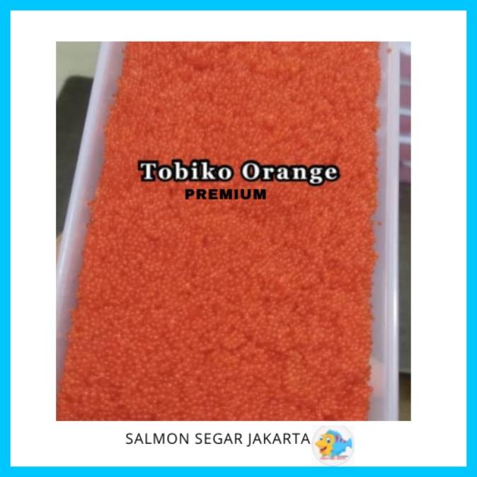 Jual telur ikan salmon / telur ikan tobiko / telur ikan terbang ...