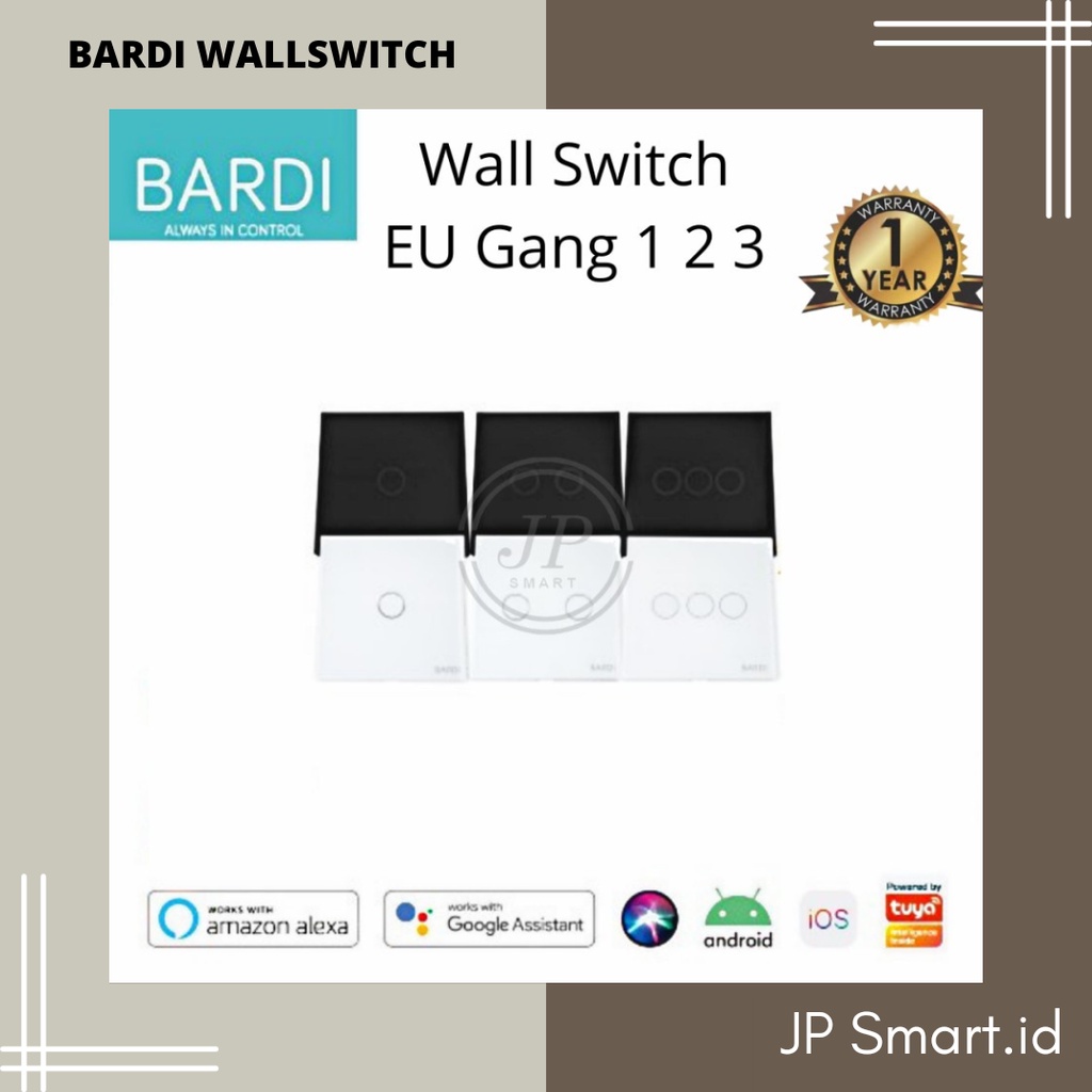 Jual Bardi Saklar Smart Home Switch on off Wifi Touch Wall Switch EU1 ...